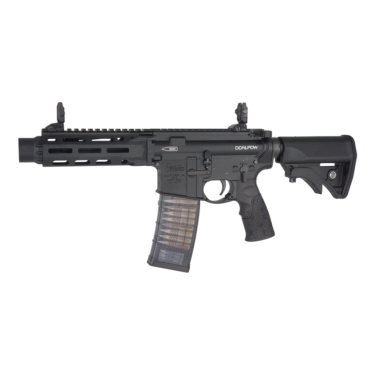 CYMA CGS Daniel Defense DDM4 PDW GBB Airsoft Black | Bunny Workshop