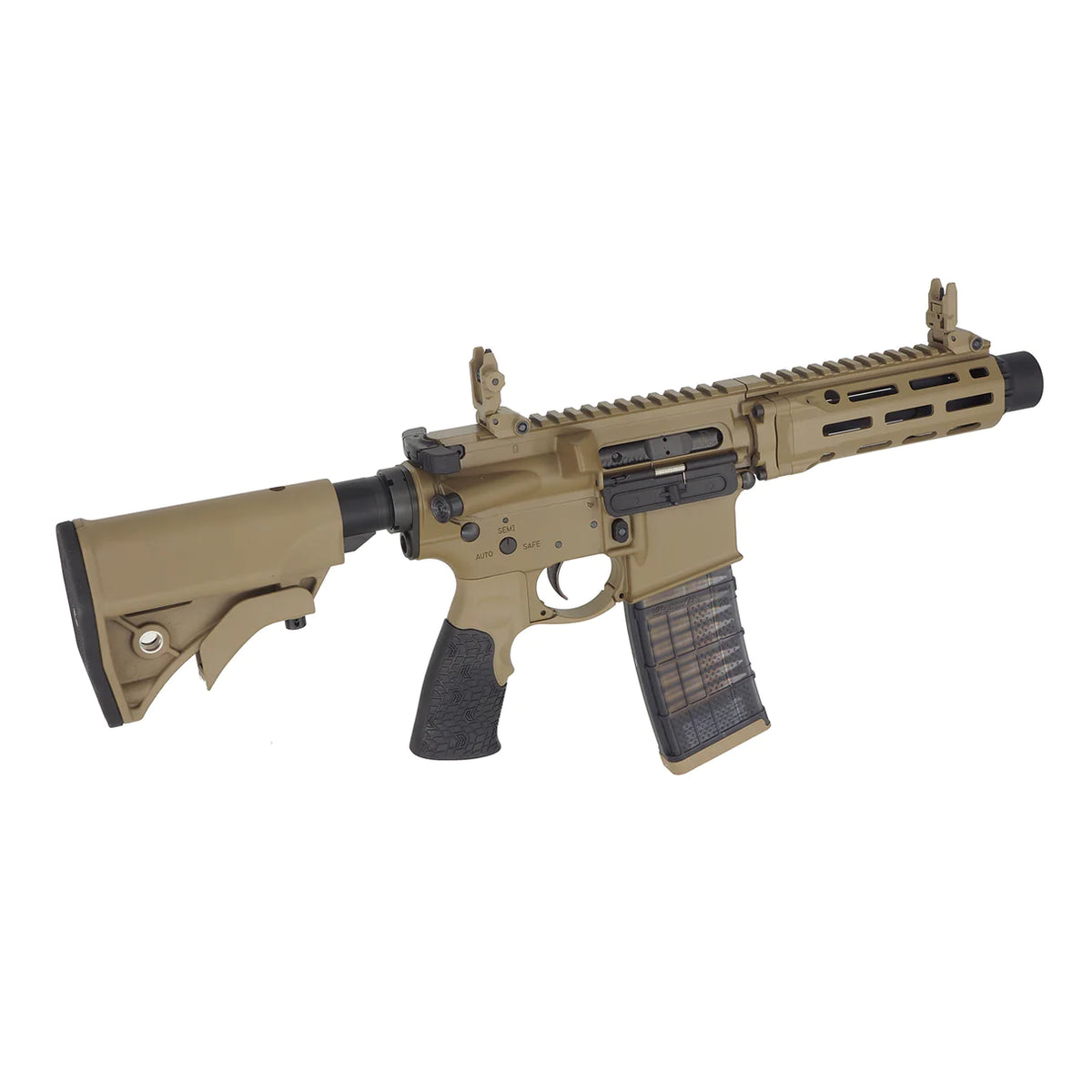 CYMA CGS Daniel Defense DDM4 PDW GBB Airsoft FDE | Bunny Workshop