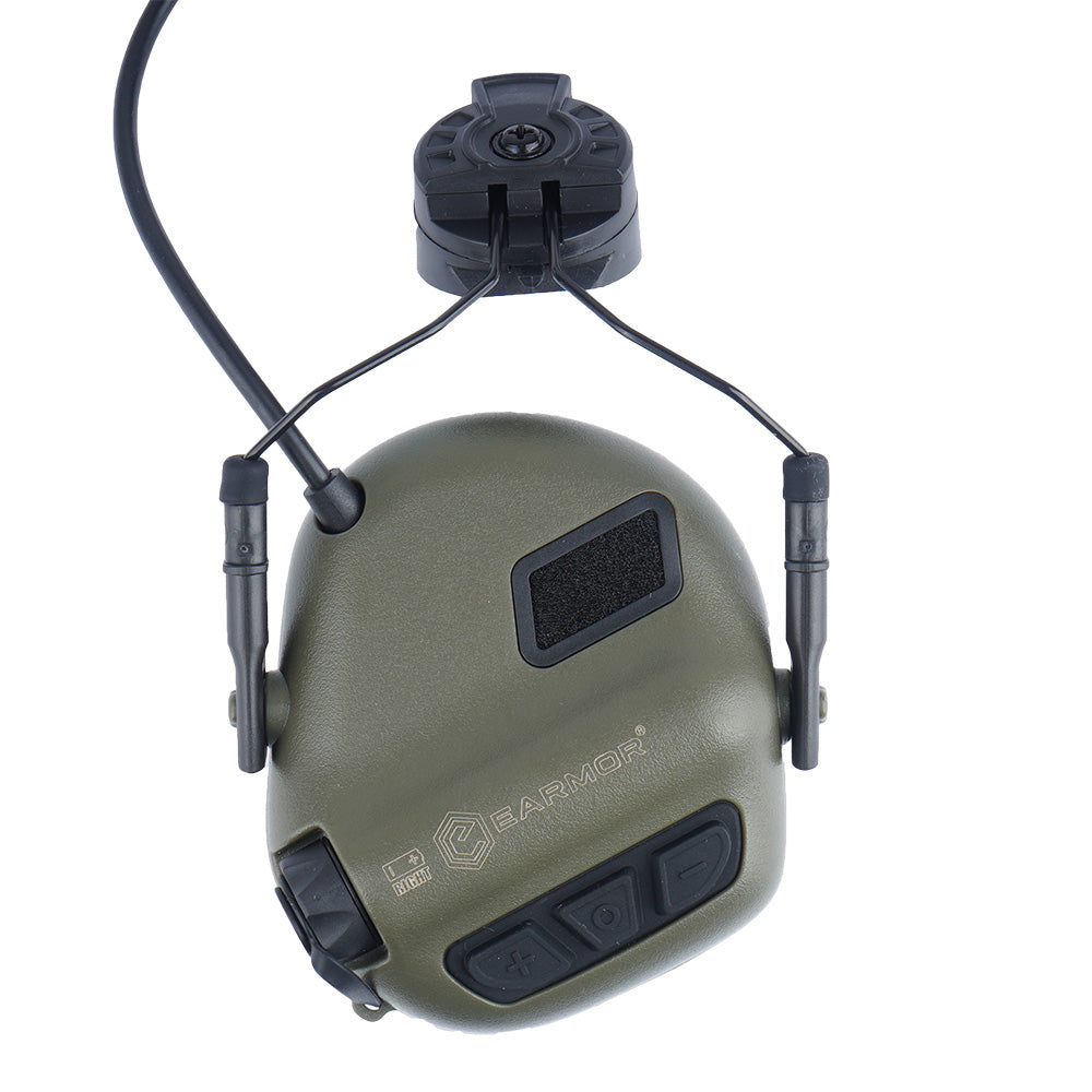 EARMOR - M32H PLUS Tactical Headset ARC Mount Green (New 2024 Version ...
