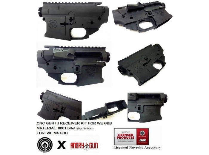 ANGRY_GUN_CNC_NOVESKE_RECEIVER_KIT_For_WE_GBB | Bunny Workshop