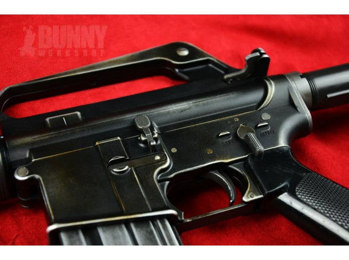 Airsoft-we-xm177-gas-blow-back-rifle-Bunny-Custom-Vintage | Bunny Workshop